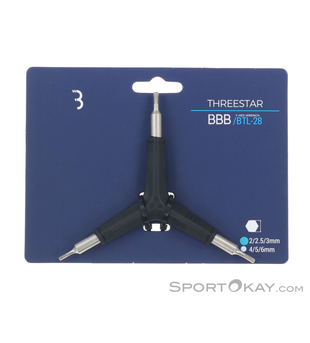 BBB ThreeStar 2/2,5/3 mm Hex Wrench - Tools - Tools & Care - Bike - All